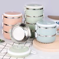 China Layered Stainless Steel Thermal Tiffin Box 700ml to 3500ml Insulated Food Container for sale