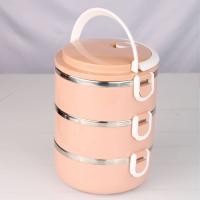 China Layered Stainless Steel Thermal Tiffin Box 700ml to 3500ml Insulated Food Container for sale