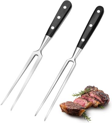 China 12 Inch Stainless Steel BBQ Fork Set for Grilling Roasting Carving Kitchen for sale