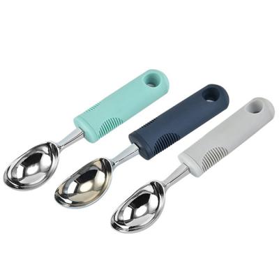 China Stainless Steel Ice Cream Scoop 25mm Non Slip Handle Zinc Alloy Kitchen Tool for sale