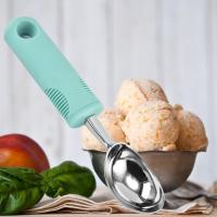China Stainless Steel Ice Cream Scoop 25mm Non Slip Handle Zinc Alloy Kitchen Tool for sale