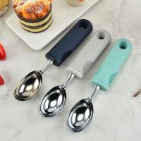 China Stainless Steel Ice Cream Scoop 25mm Non Slip Handle Zinc Alloy Kitchen Tool for sale