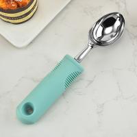 China Stainless Steel Ice Cream Scoop 25mm Non Slip Handle Zinc Alloy Kitchen Tool for sale