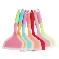 China Silicone Pancake Flipper Spatula 26x12cm Heat Resistant Non Stick Kitchen Turner for sale