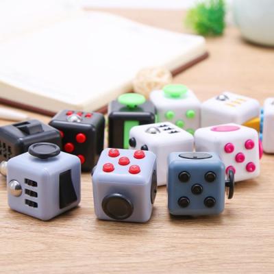 China Colorful Decompression Cube Fidget Toy 3.4cm Stress Relief Anxiety Gift for sale