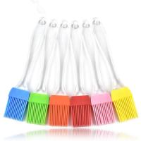 China Food Grade Silicone BBQ Pastry Brush Heat Resistant 250C Basting Brush for Grilling Baking for sale