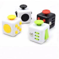 China Colorful Decompression Cube Fidget Toy 3.4cm Stress Relief Anxiety Gift for sale