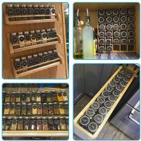China 24 Pcs 4oz Glass Square Spice Jars with Airtight Lids and Labels for Kitchen Organization for sale