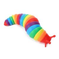 China 3D Printed Sensory Slug Fidget Toy Anxiety Relief 18.5cm Articulated Stress Toy for sale