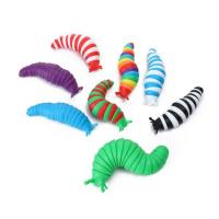 China 3D Printed Sensory Slug Fidget Toy Anxiety Relief 18.5cm Articulated Stress Toy for sale