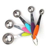 China 10 Piece 304 Stainless Steel Measuring Cups and Spoons Set 250ml 15ml for Baking for sale