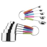 China 10 Piece 304 Stainless Steel Measuring Cups and Spoons Set 250ml 15ml for Baking for sale