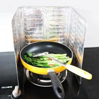China Aluminum Oil Splash Guard 84x32.5cm Anti Splatter Shield for Kitchen Cooking for sale