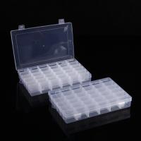 China 36 Grid Clear Plastic Organizer Box 10.8x6.9x1.7 Inch Storage for Jewelry Beads for sale