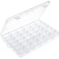 China 36 Grid Clear Plastic Organizer Box 10.8x6.9x1.7 Inch Storage for Jewelry Beads for sale