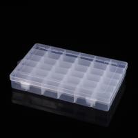 China 36 Grid Clear Plastic Organizer Box 10.8x6.9x1.7 Inch Storage for Jewelry Beads for sale