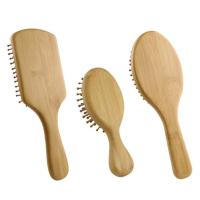 China Natural Bamboo Detangling Hair Brush Set 4-Piece Eco-Friendly Wood Comb for sale