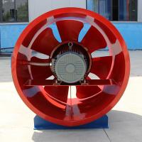 China HTF Fire High Temperature Exhaust Axial Flow Fan 1450rpm 0.55kW 380V 50Hz Smoke Ventilator for sale