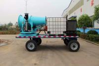 China 100m Remote Control Dust Suppression Fog Cannon 24.75 KW Trailer Cannon for sale