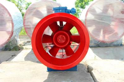 China HTF Fire High Temperature Exhaust Axial Fan Roof Type 280-1600mm 380V for sale