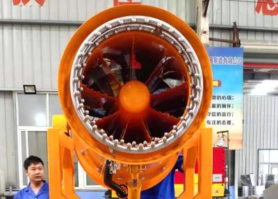China Coal Mining 60L/Min Fogging Cannon 11KW Fan Mist Cannon Machine 50m Range for sale