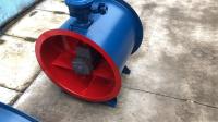 China HTF Series 2500m3/H Fire High Temperature Exhaust Axial Fan 380V 50Hz Industrial Fume Extractor for sale