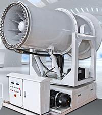 China 30M Dust Control Sprayer Horizontal Rotation Dust Removal Fog Gun for sale