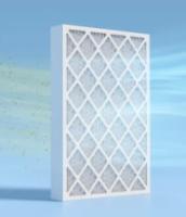 China Pleated AC Furnace HVAC Air Filter G4 with Activated Carbon 96mm Aluminum Frame for sale