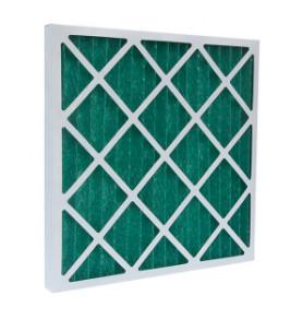 China Pleated AC Furnace HVAC Air Filter G4 with Activated Carbon 96mm Aluminum Frame for sale