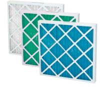 China Pleated AC Furnace HVAC Air Filter G4 with Activated Carbon 96mm Aluminum Frame for sale