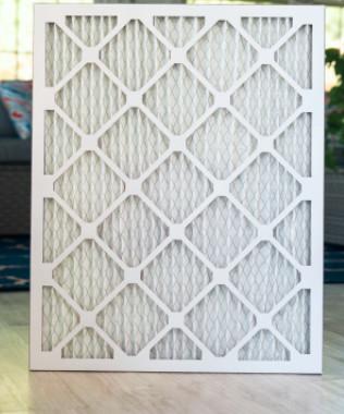 China TS16949 Medium Air Handler Filters 1um Filters Synthetic Fiber Panel Filter for sale