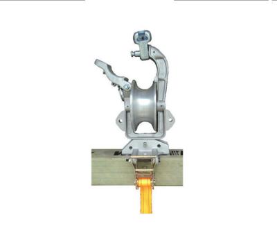 China Aluminum Single Hanging Universal Stringing Pulley Block for sale