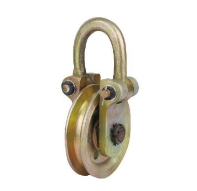 China Holding Pole Hoisting Tackle Round Cable Chain Hoisting Point Block for sale