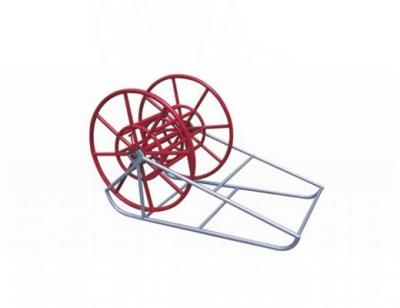 China Wire Rope Reel Stand Cable Drum Pay-Off Stand For Pulling Wire Rope for sale