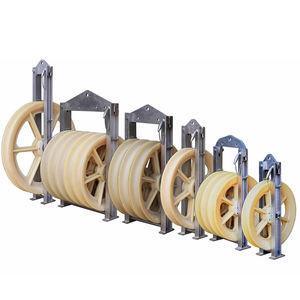 China Conductor Stringing Pulley Blocks For Power Transmission Line Construction Cable Hanging Pulley Block for sale