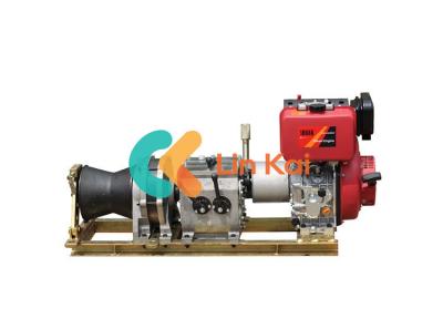 China Precision 3 Ton Diesel Engine Powered Winch Offers 12 RPM Rotational Speed for sale