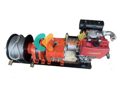 China 3-8 KW Rated Powerful Detachable Diesel Cable Drum Winch Machine for sale