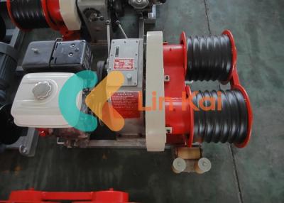 China 9HP Diesel 2000RPM 5T Stringing Conductor Double Capstan Cable Winch Trailer for sale