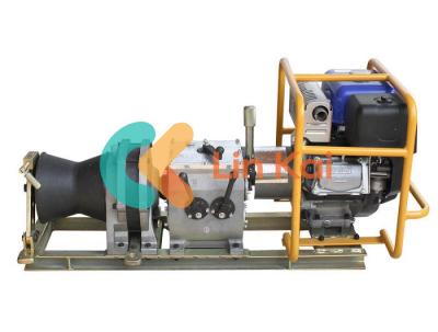 China Heavy Duty Gasoline Engine Cable Pulling Winch With Detachable Drum for sale