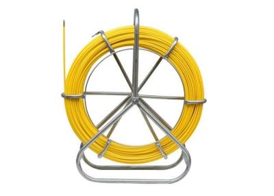 China Portable Yellow Underground Cable Tools , 4 ~ 16 Mm Fiberglass Conduit Rodder for sale