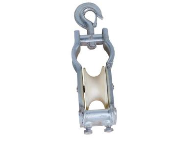 China 0.5T- 2T Dual Purpose Wire Rope Pulley Block  , Aerial Cable Rope Pulley Block for sale