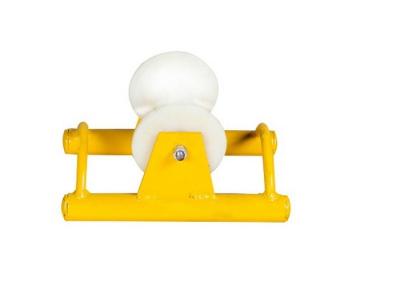 China Steel Frame Nylon Wheel Cable Pulley Roller Equipped With High Speed Bearings for sale