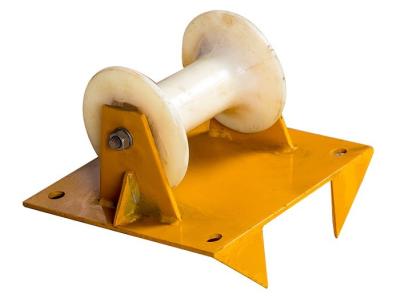 China Edge Mount Manhole Wire Pulling Rollers , Pithead Roller Cable Pulling Rollers for sale