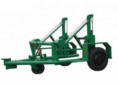 China 100 KN Green Underground Cable Tools , Easy To Move Cable Spool Trailer for sale
