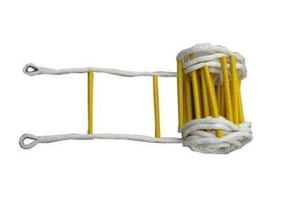 China Telescopic Insulation Safety Rope Ladder , Anti Slip Soft Rescue Rope Ladder for sale