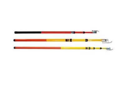 China 500KV Voltage 7.5M Electrical Hot Stick Insulation Telescopic Fiberglass for sale