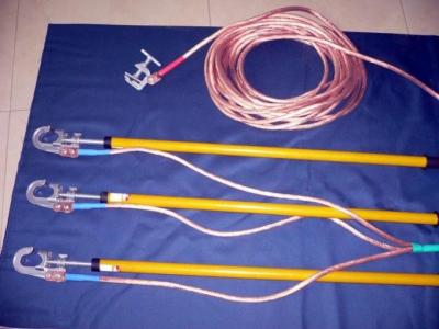 China Grounding Wire Construction Safety Tools With Grounding Pole / Clip Set for sale