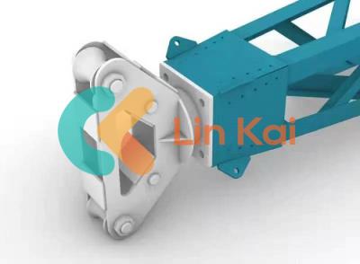 China Aluminum Alloy A Shape Tubular Gin Pole Suppliers For Tower Erection Tools for sale