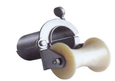 China Conduit Cable Laying Guide Rollers Bell Mouth Roller Split Lock Cable Rollers for sale