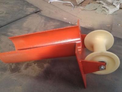 China Split Lock Roller Guide Cable Reel Roller Bell Mouth Type with Nylon Wheel for sale